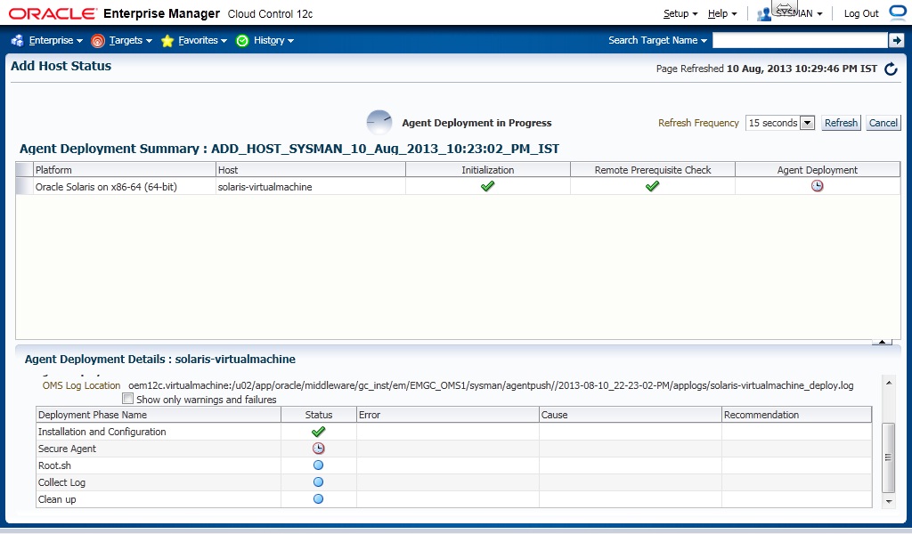 Database Administrator Blog Deploying Oracle Management Agent 12c Remotely On Oracle Solaris 10
