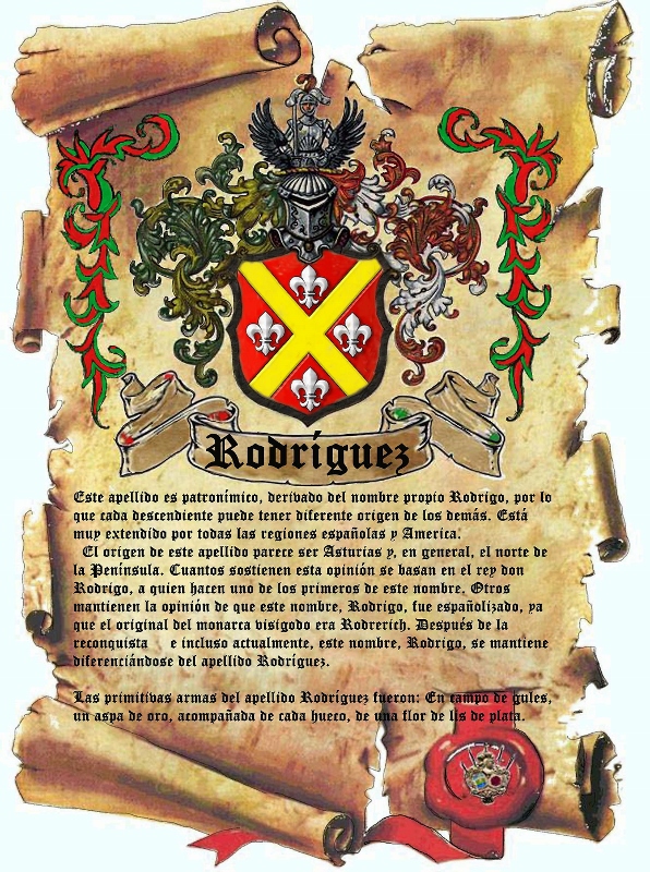 apellidolandia: Escudo individual Rodriguez