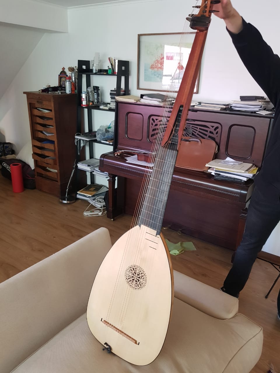 Música Antigua en Chile: Tiorba construida por luthier Knud Sindt a la ...