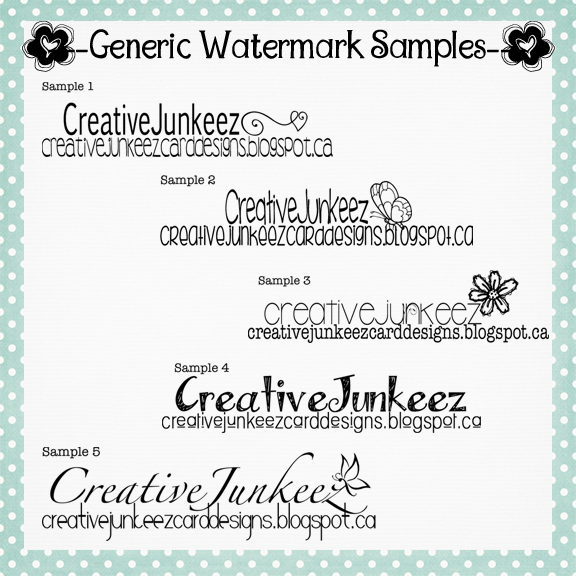 where creativity is an addiction....: Watermarks For Sale =)