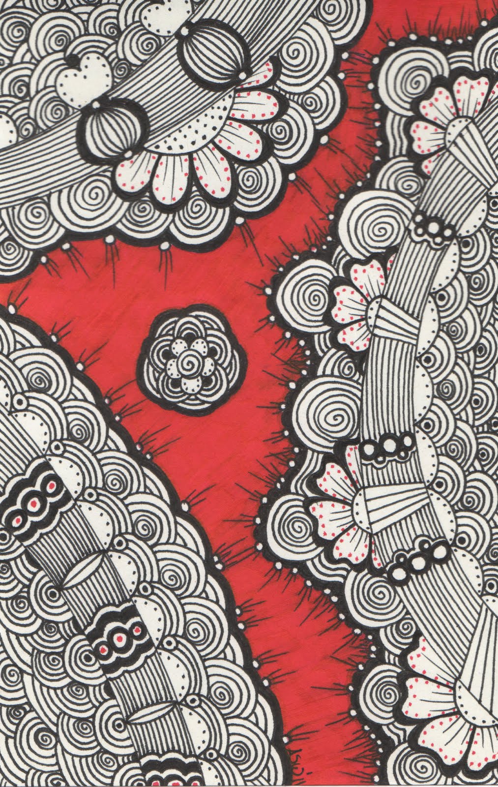 Kai-Zen Doodles: The Garden & Red Doodles