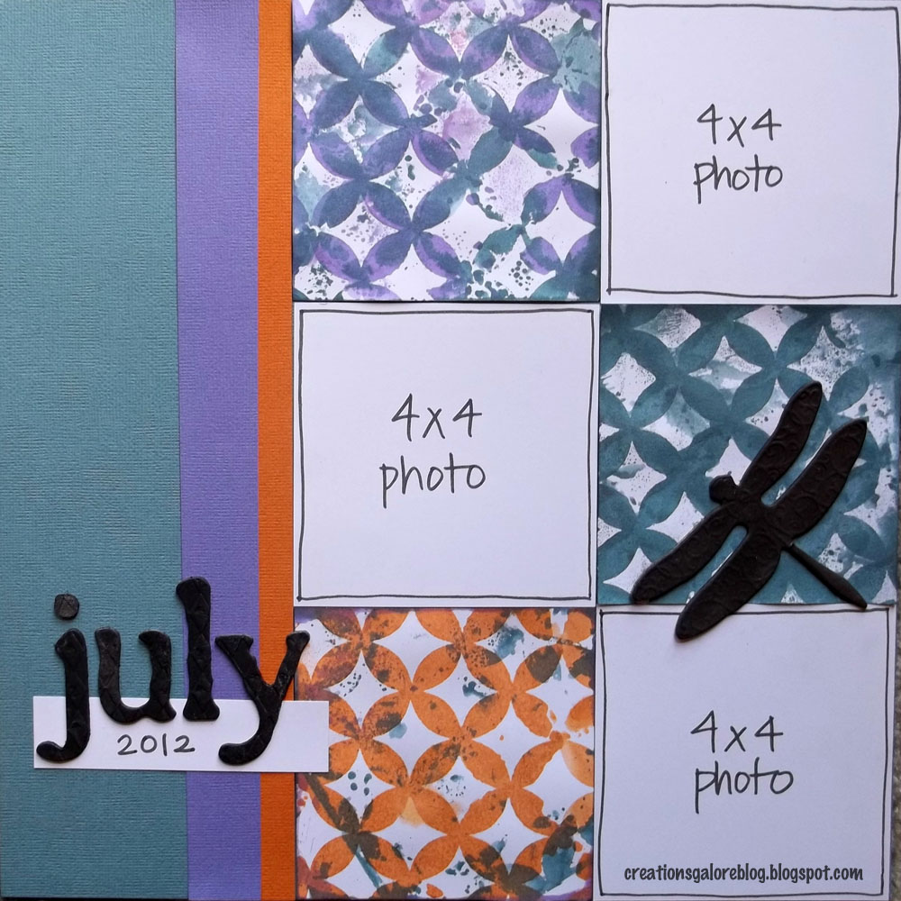 Creations Galore Blog: How To Add Spray Mist Patterns To Your Scrapbook ...