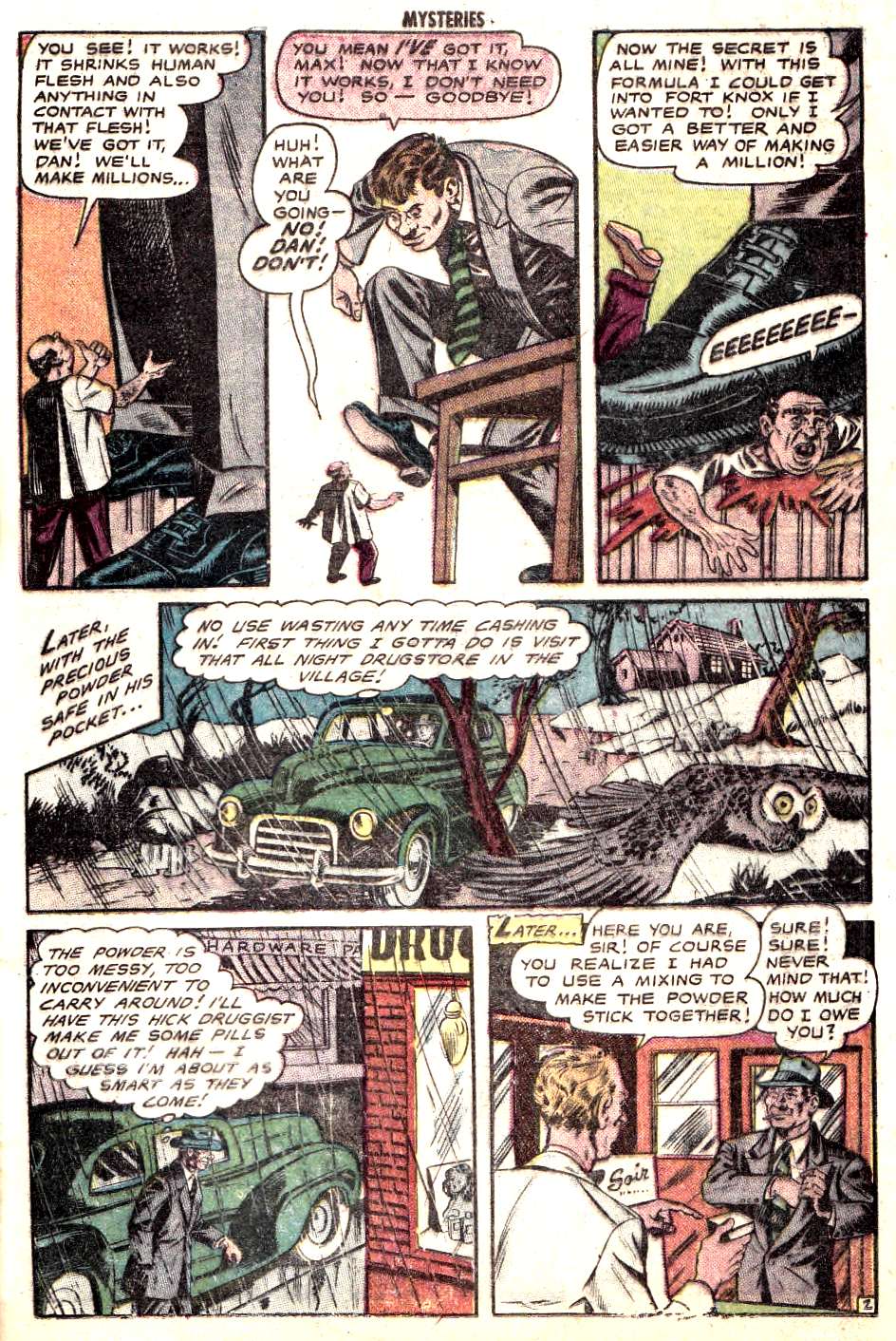 the shrinking game comic strip - teknolas