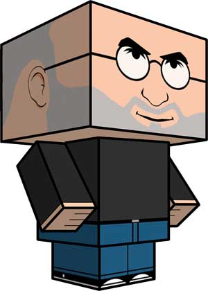 Cubee Steve Jobs Papercraft | Papercraft Paradise | PaperCrafts | Paper ...