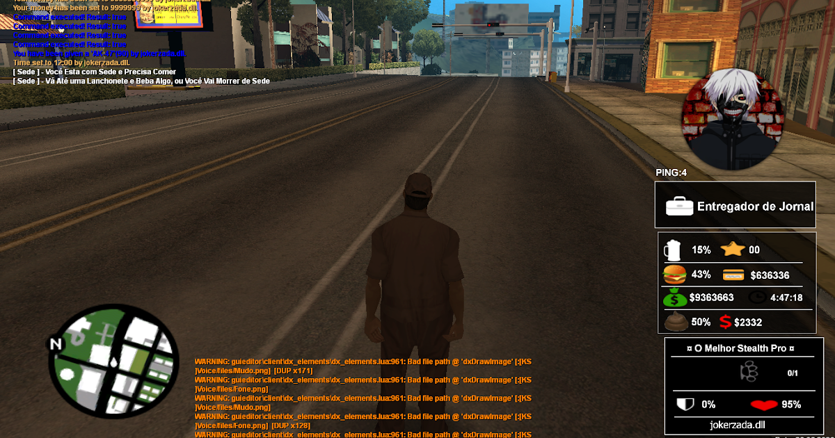 MTA:SA - Hud RP + Sistema Avatar