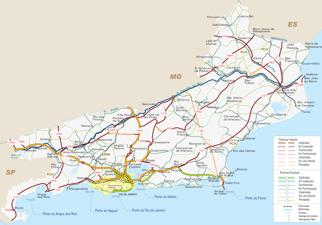 Mapa Mundi: mapa do rio de janeiro variados