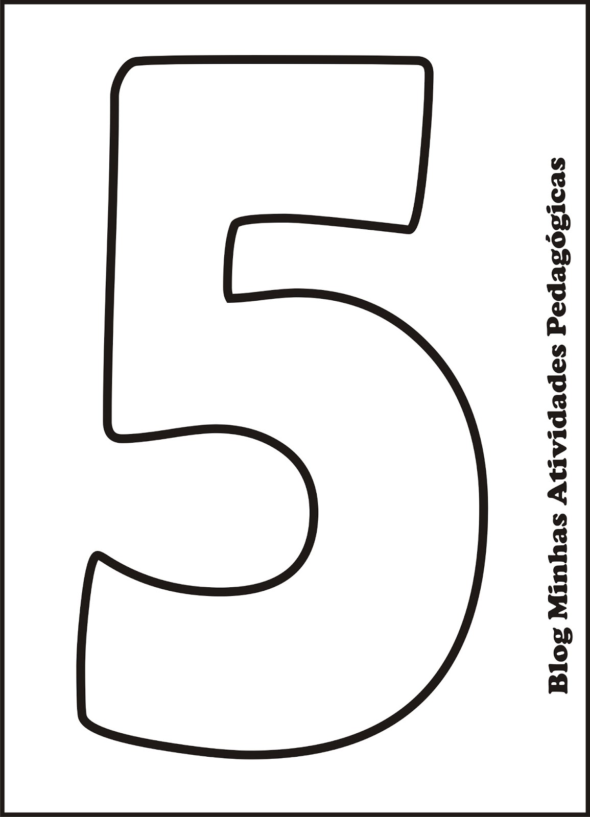 Minhas Atividades Pedagógicas: Molde de Números para imprimir