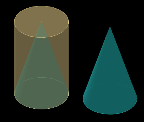 High school Mathematics Lessons: Chapter 33.5 - Volume of a Cone