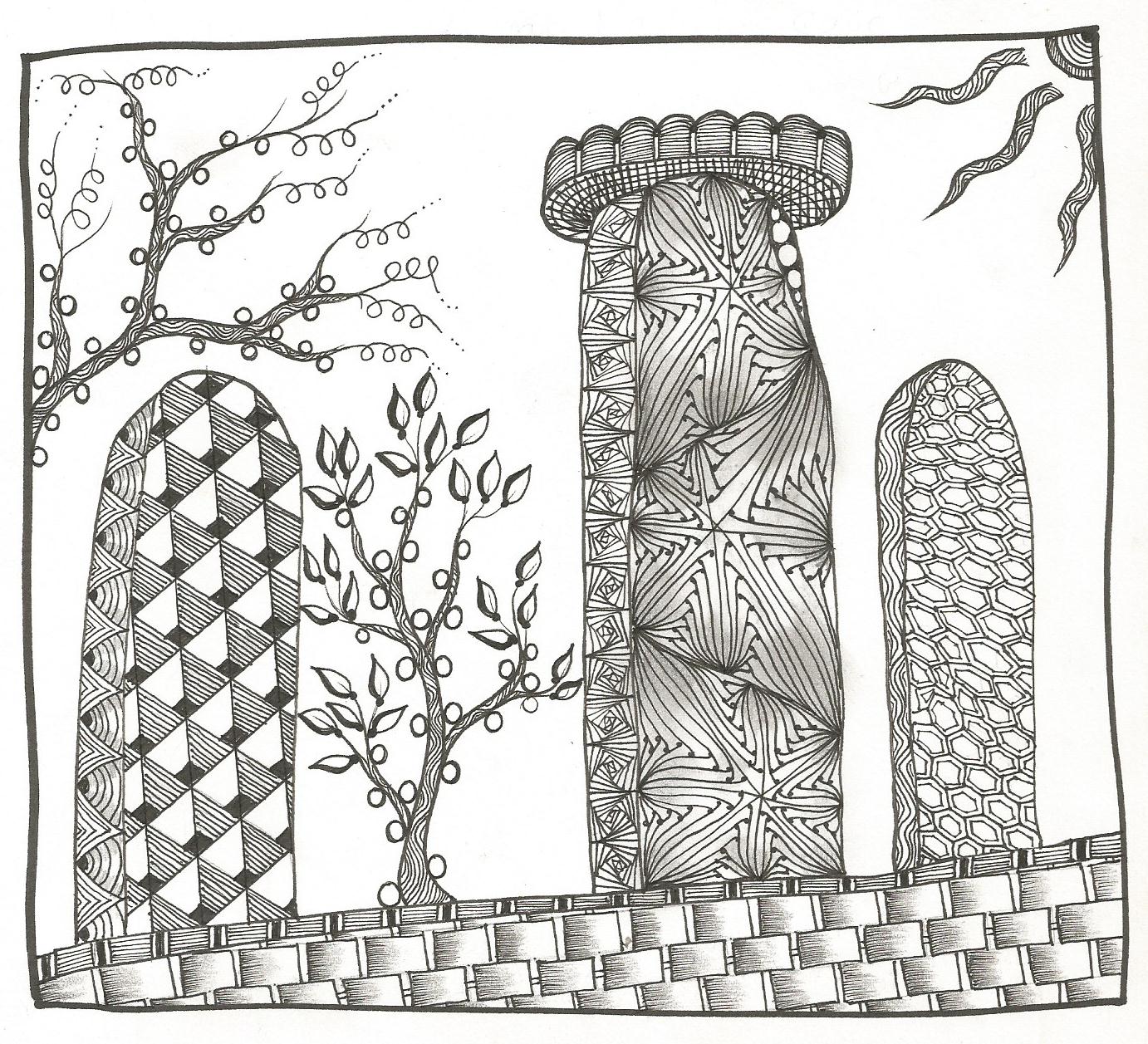 Journey Through Zentangle Art: New Tangle