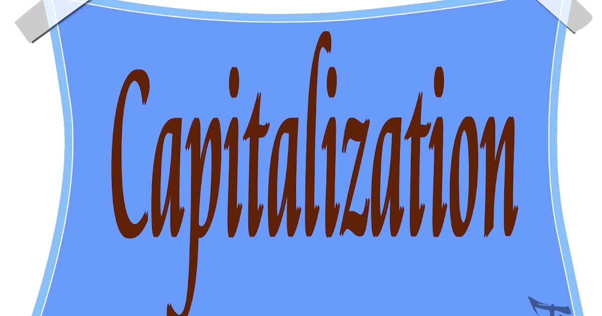 Capitalization Clip Art