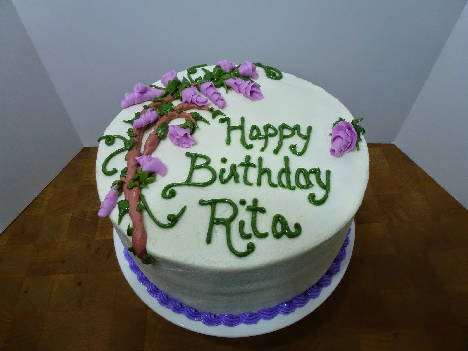 Cakes By Chris: Rita's Wisteria Birthday Cake