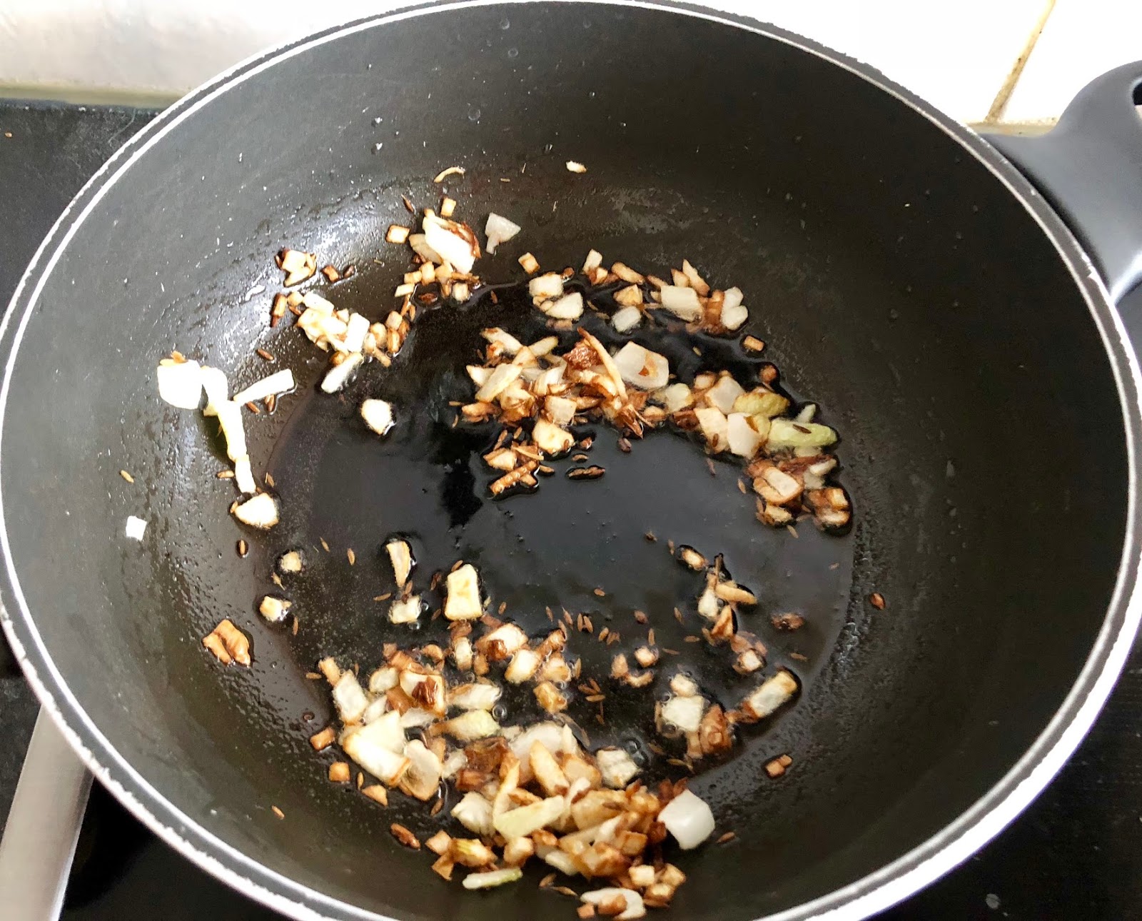 Bhindi Do Pyaza ( Okra tossed with caramelised onions)