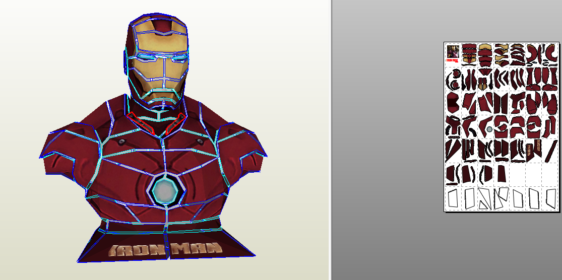 PaperCraftAmaze: Iron man stand paper model