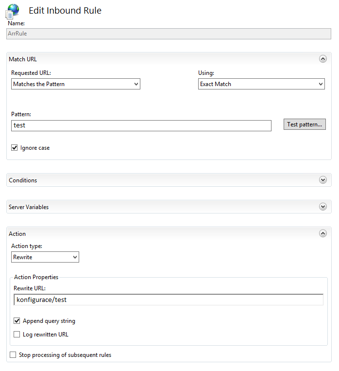 URL Rewrite v IIS 8 a novějším ~ Tomas Adl