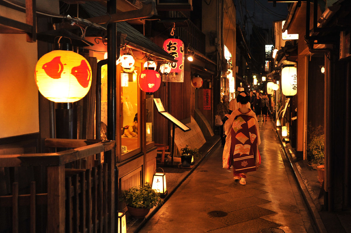 Melihat Geisha Di Distrik Gion Kyoto, Jepang