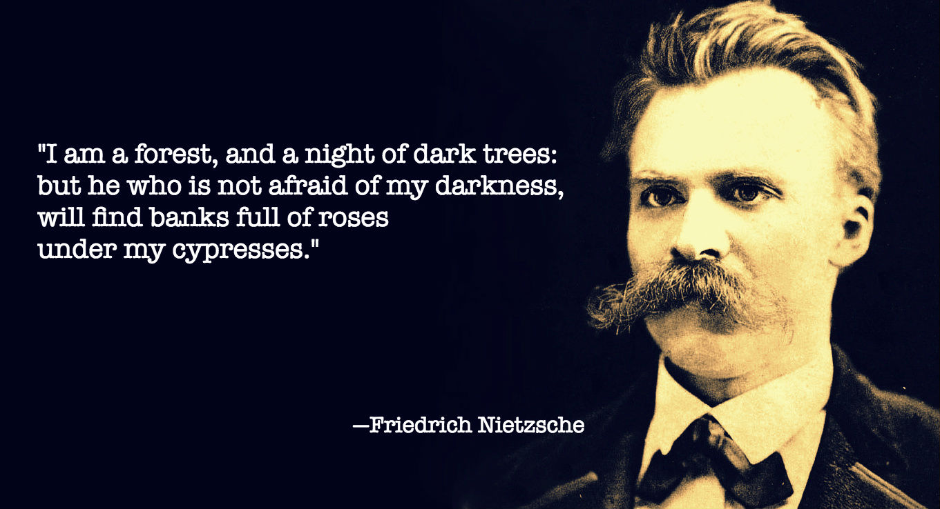 Battlestar Eclectica: That cool quote by Friedrich Nietzsche.