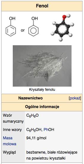 Biologia - nauka o życiu: Fenole.