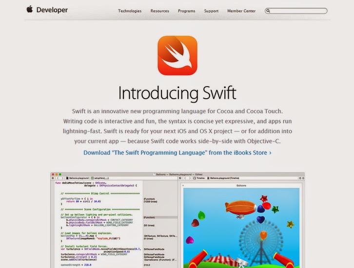 Swift - nuevo lenguaje de programación para el Cacao