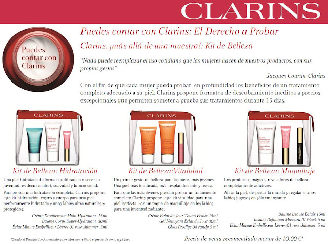 Me lo dijo Fani: Kits de Belleza Clarins a precios excepcionales