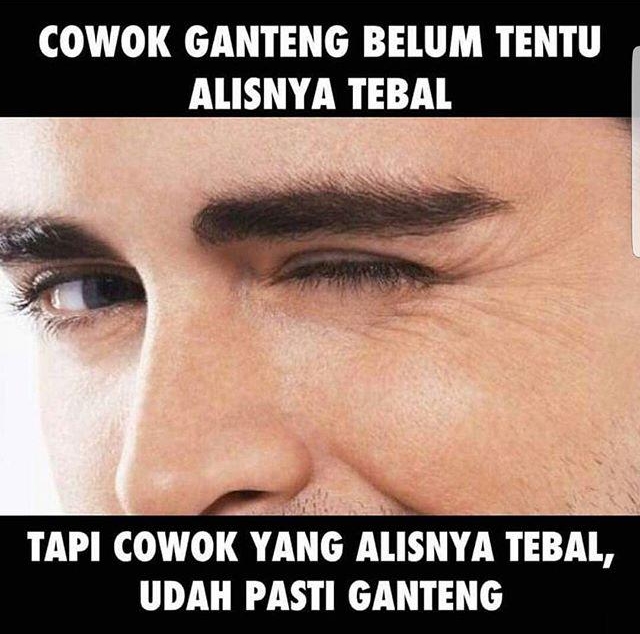 10 Meme Lucu 'Alis Tebal' yang Ampuh Ceriakan Harimu