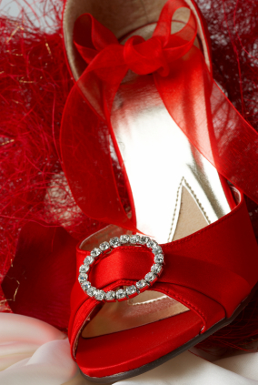 Red Bridal Shoes