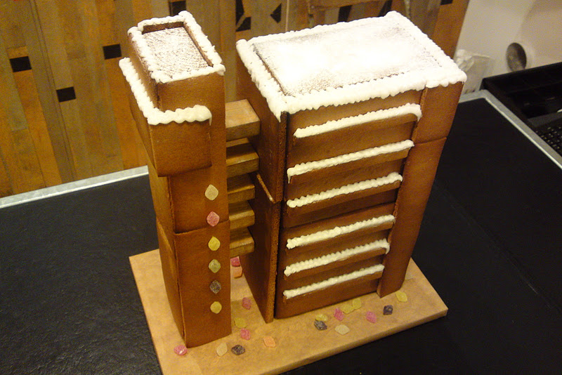 Styling and Salvage: Trellick Tower gingerbread house & bird table ...