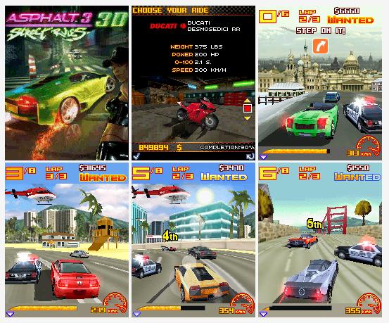 Juegos Java: Asphalt 3 Street Rules 3D