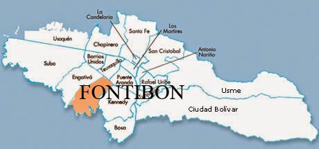 Identidad con Fontibón : Vista geográfica de Fontibón.