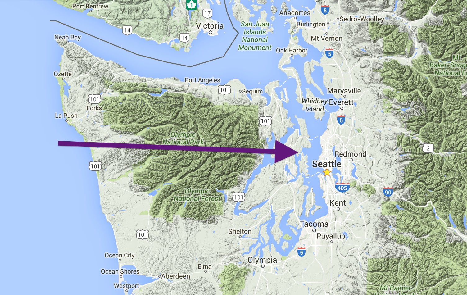 Cliff Mass Weather Blog: The Seattle Rain Shadow