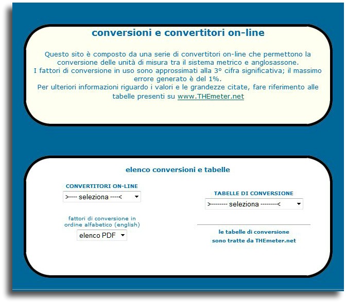 Computer e dintorni: Convertitore di grandezze on line