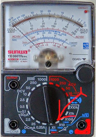 How to use an Analog Multimeter as a DC Power Supply