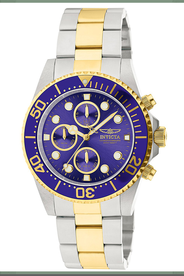 blue invicta watch for mens