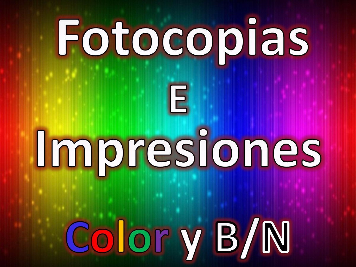 Impresión sin limites: FOTOCOPIAS A COLOR Y EN NEGRO