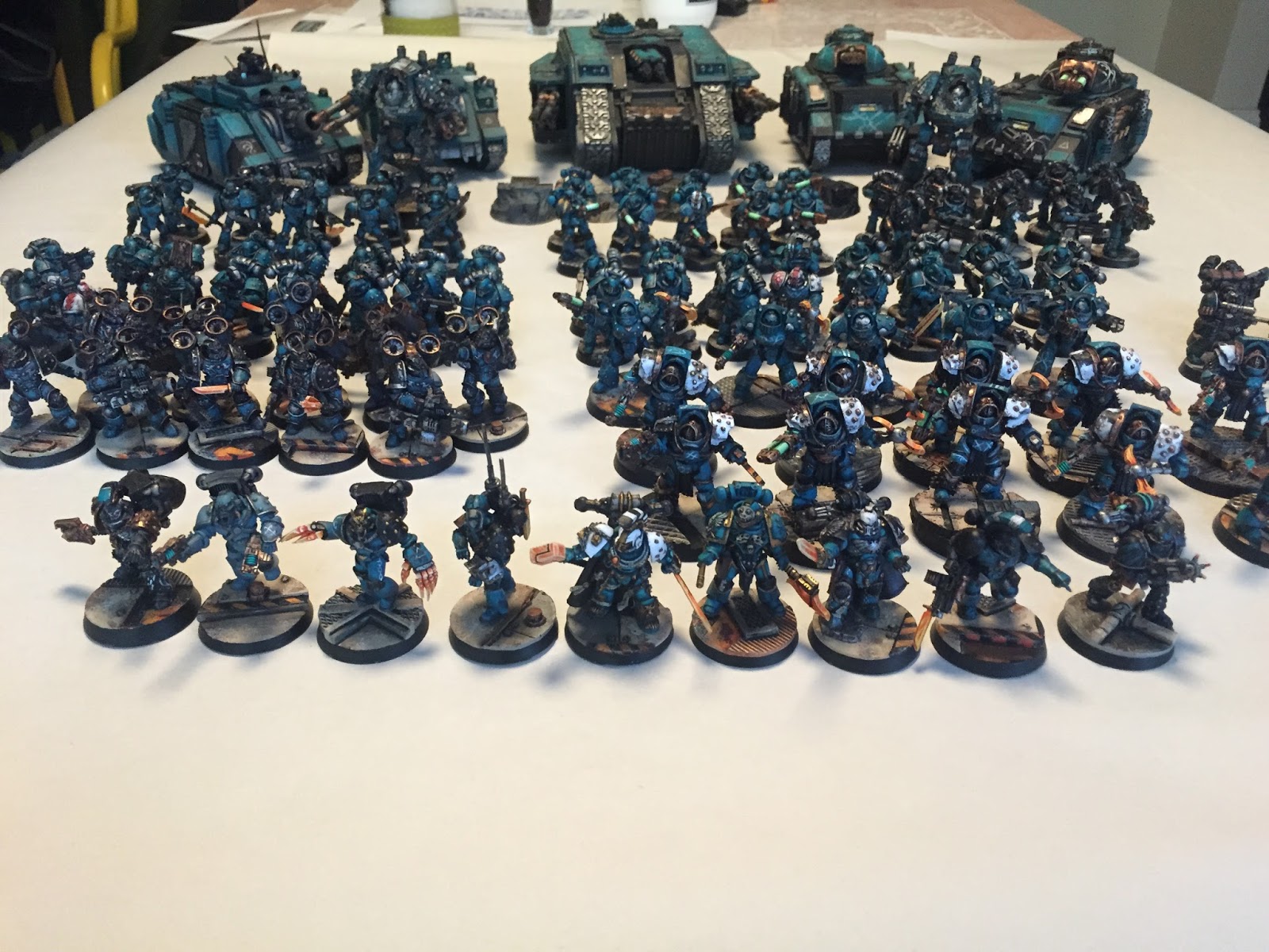 Ripper's Ramblings: Pre Heresy Alpha Legion Army Shots!