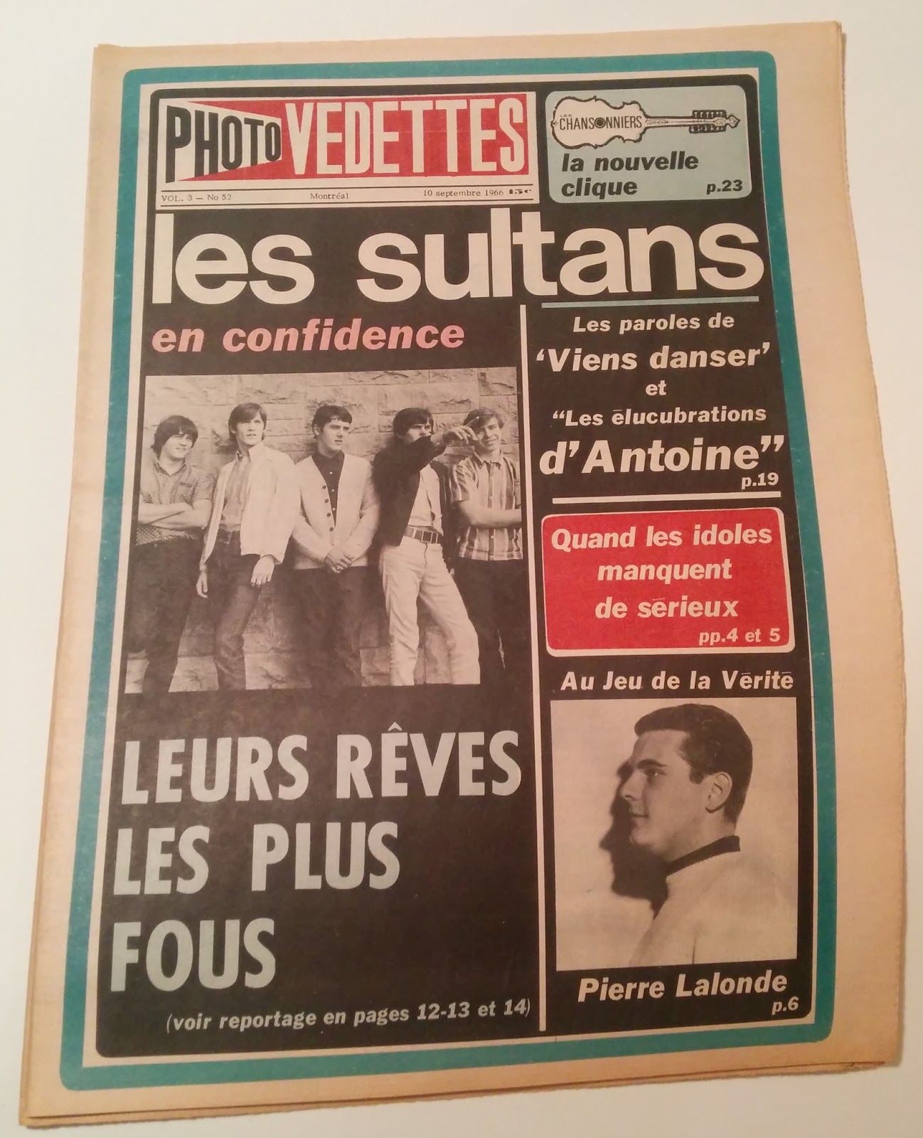journal Marie-Reine Bellemare : PHOTO VEDETTES , 10 septembre 1966, Les ...