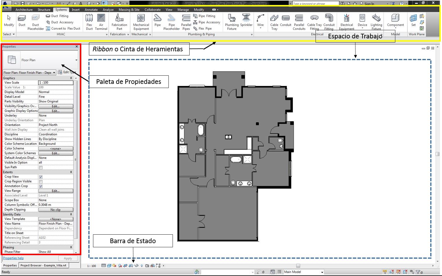 Building Information Modeling: Introduccion al Espacio de trabajo en Revit