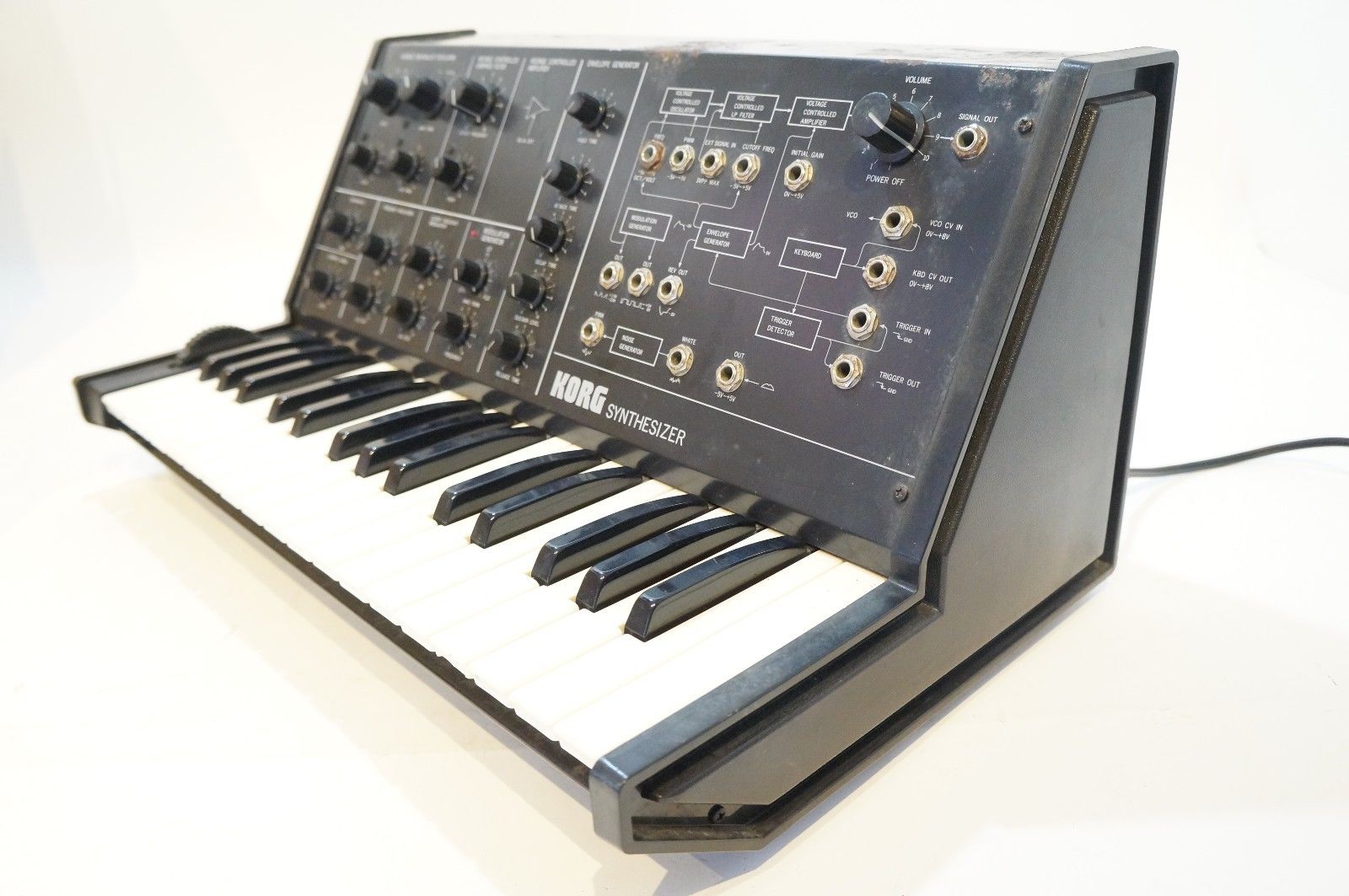 MATRIXSYNTH: KORG MS-10 Vintage Analog Semi-Modular Synthesizer SN 130111