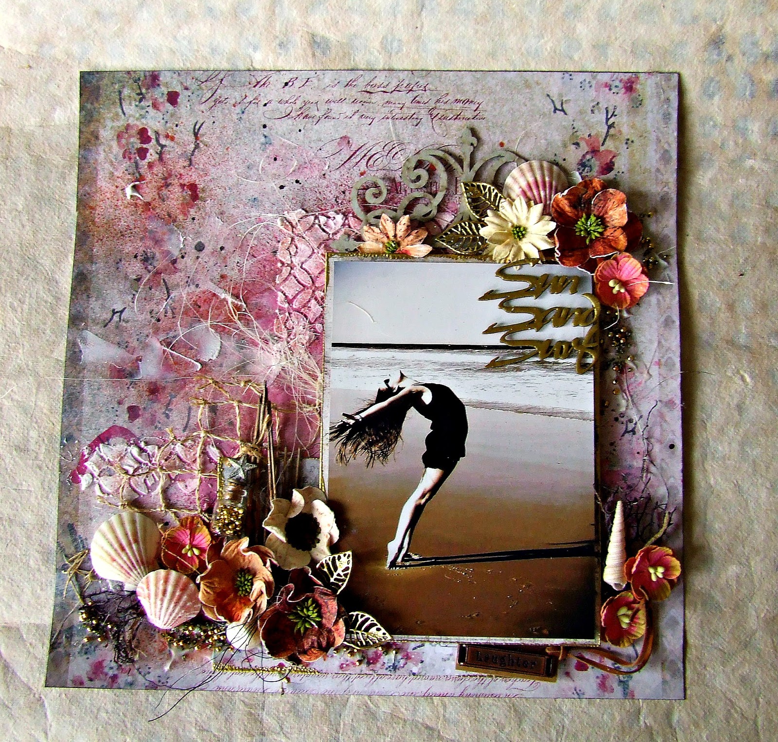 Something Beautiful By Julie: Creative Papercraft Scrapbook Layout 3 ...