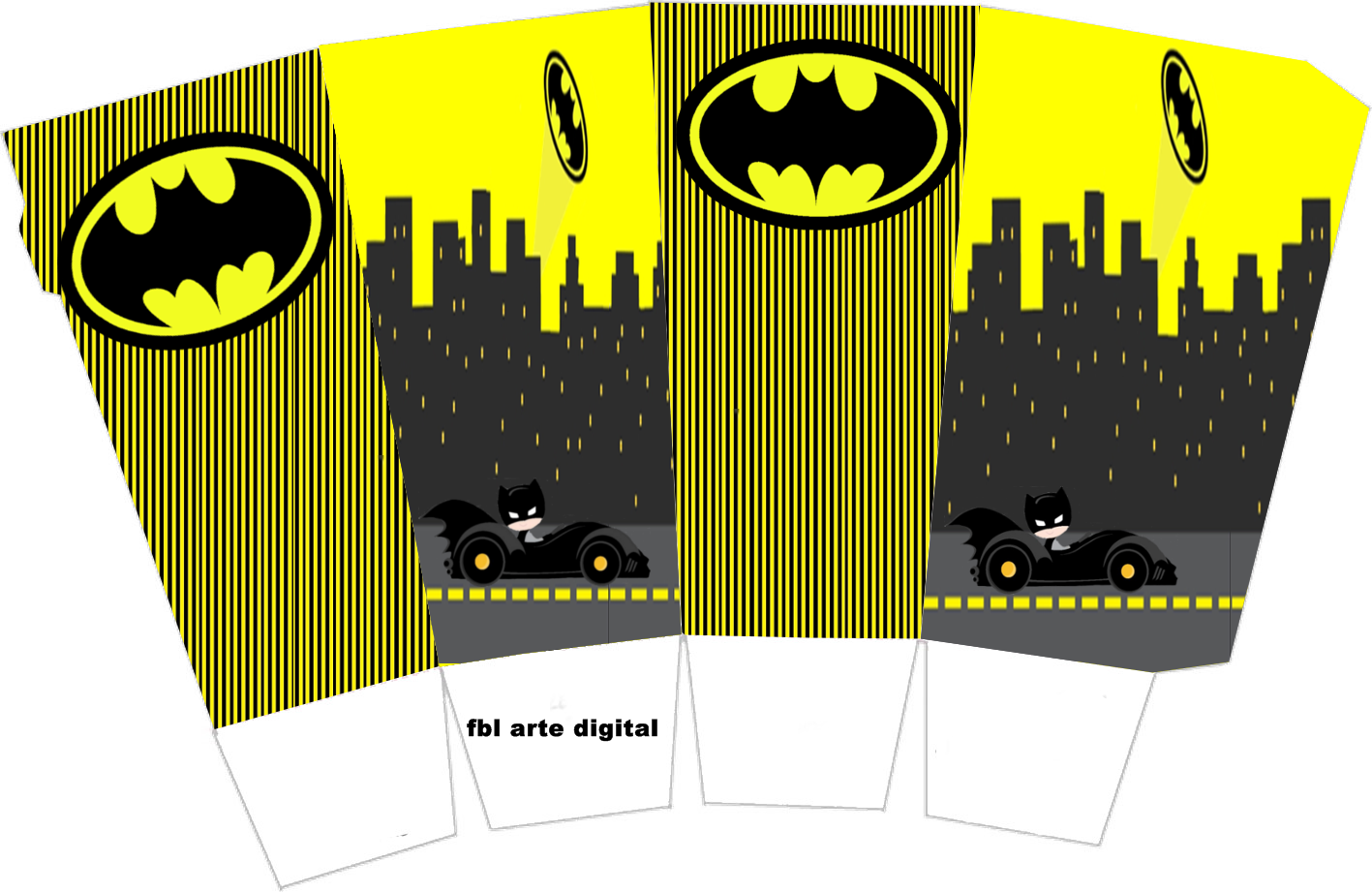 Batman in Black and Yellow: Free Printable Boxes. - Oh My Fiesta! for Geeks