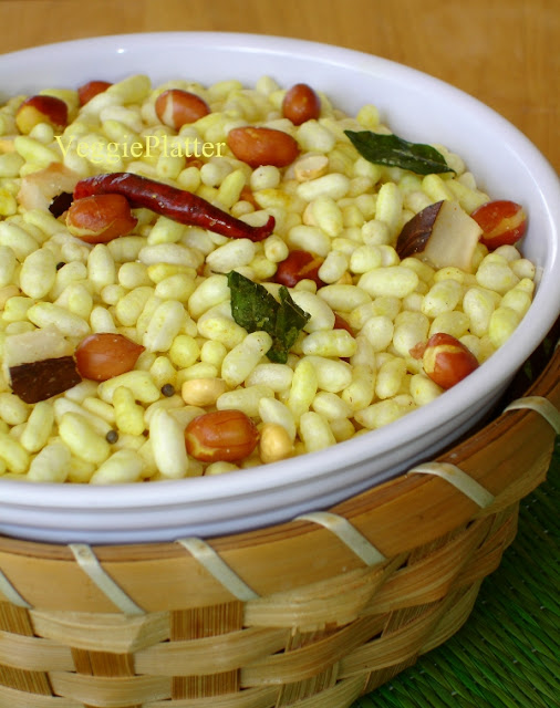 Veggie Platter: Masala Borugulu / Spicy Puffed Rice