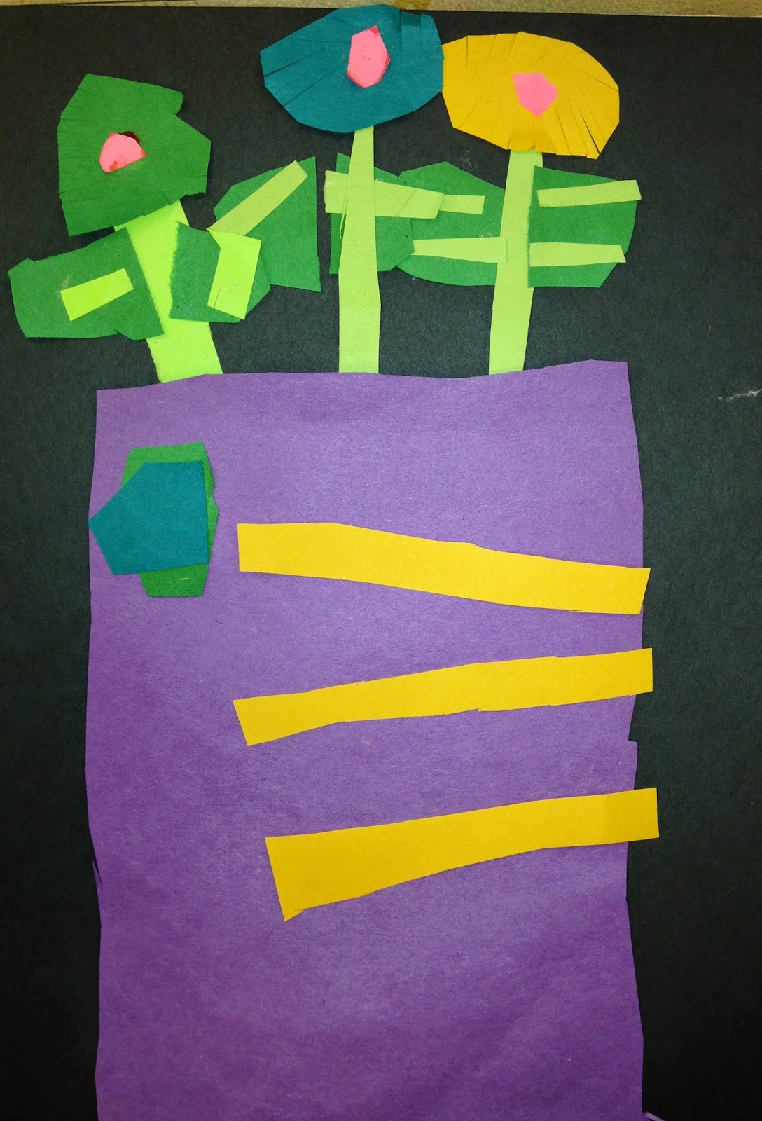 Art Room Blog: 1st Grade Flower Pots for Spring...