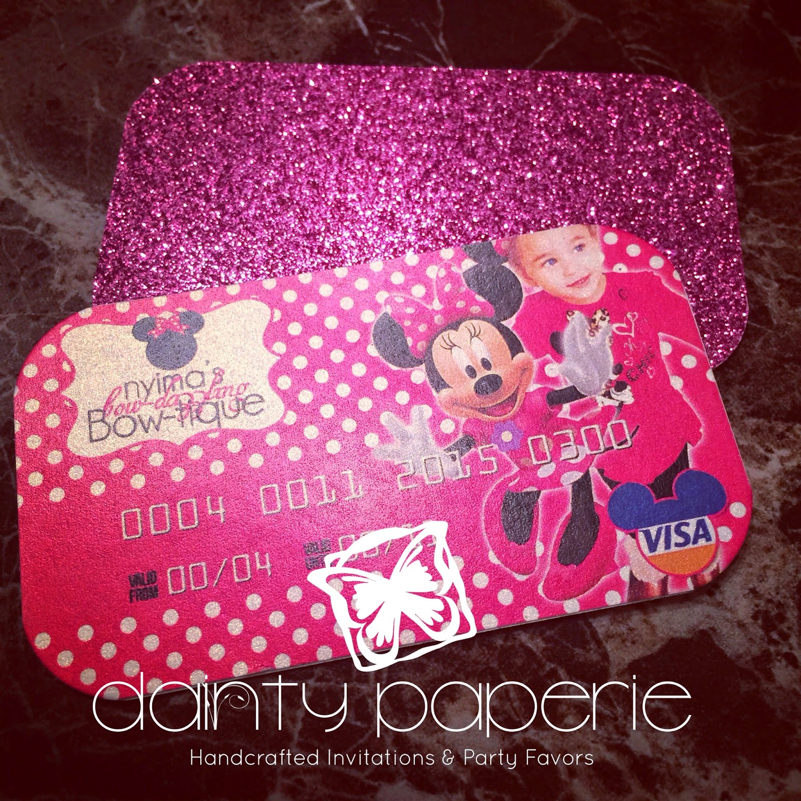 Dainty Paperie: Minnie Mouse Bow-Dazzling Bow-tique