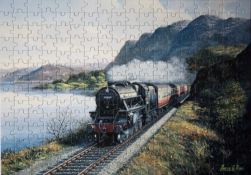 STEAM TRAINS AND JIGSAW PUZZLES: Two of Four from Cheatwell Games
