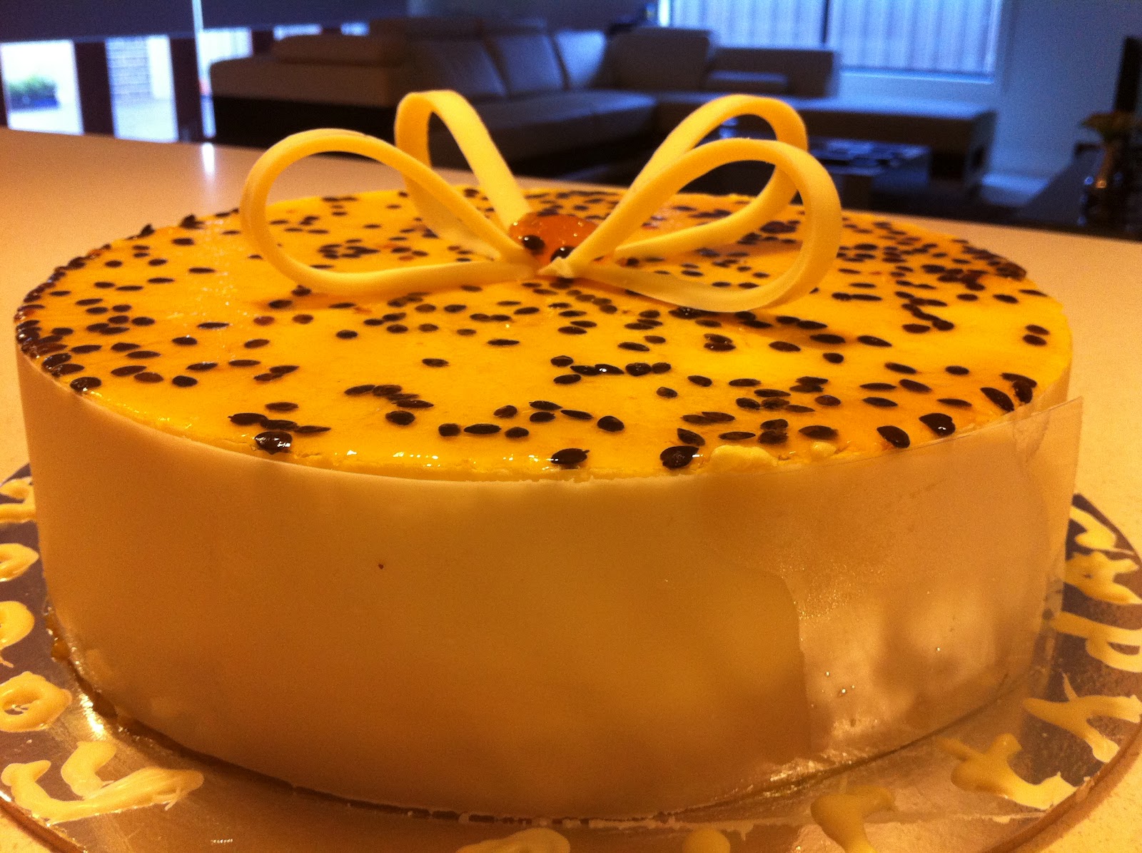 Passionfruit Mousse layer Cake