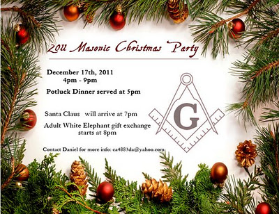 Harmony Lodge #18 F & AM: Masonic Christmas party only a week away...