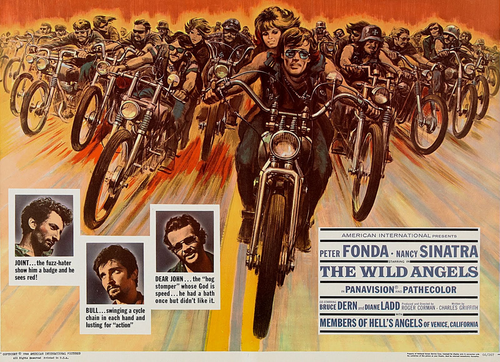 Nostalgia on Wheels: Wild Angels Movie Poster Art - 1966