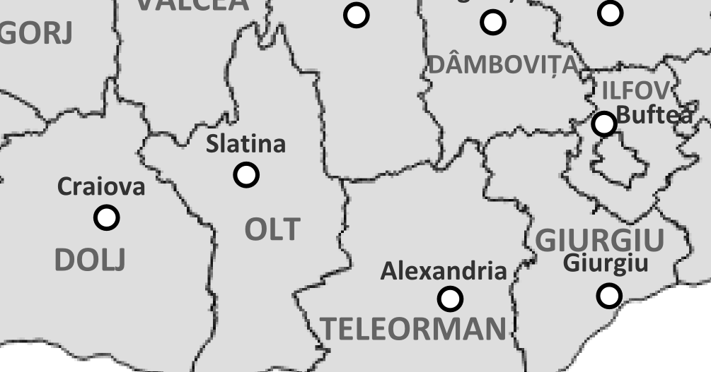 Harta Romaniei Judete Si Orase