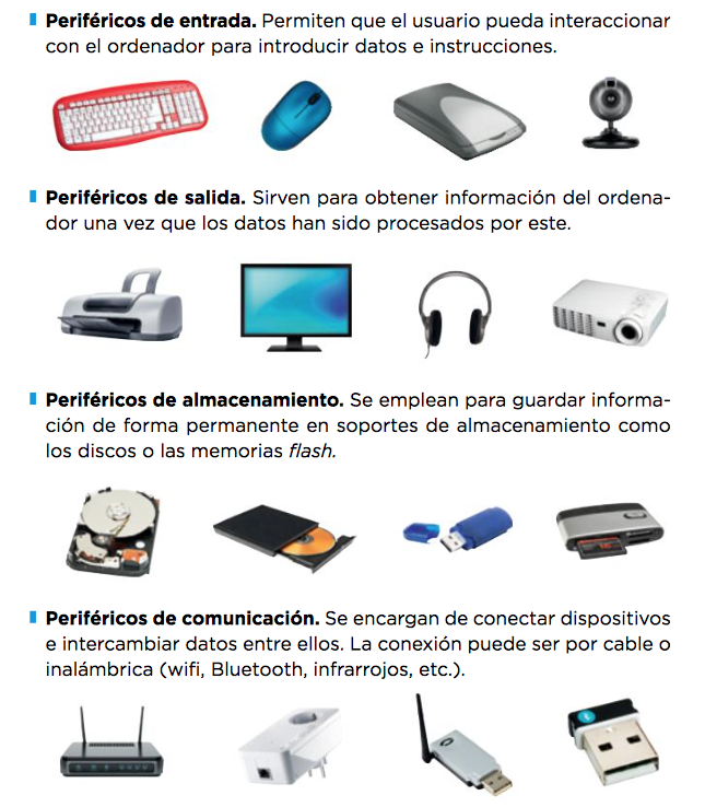 TIC 4º ESO: TEMA 1: 10. DISPOSITIVOS PERIFÉRICOS