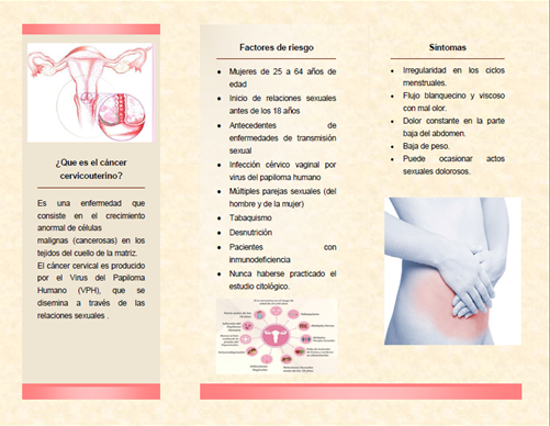 Cáncer cervicouterino : TRÍPTICO