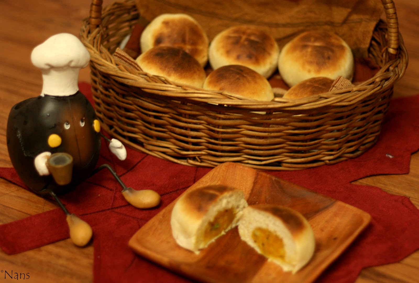 Nan's yum-yums!: Stuffed Bun | Palya Bun